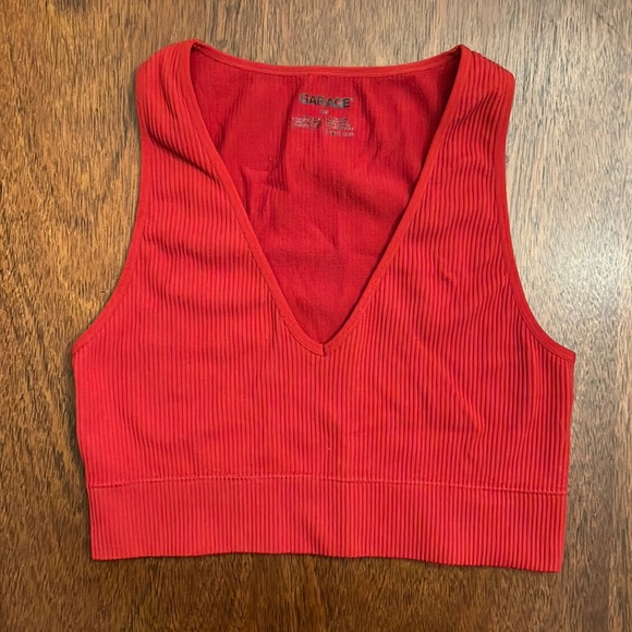 Garage | Tops | Garage Seamless Red Crop Tank | Poshmark